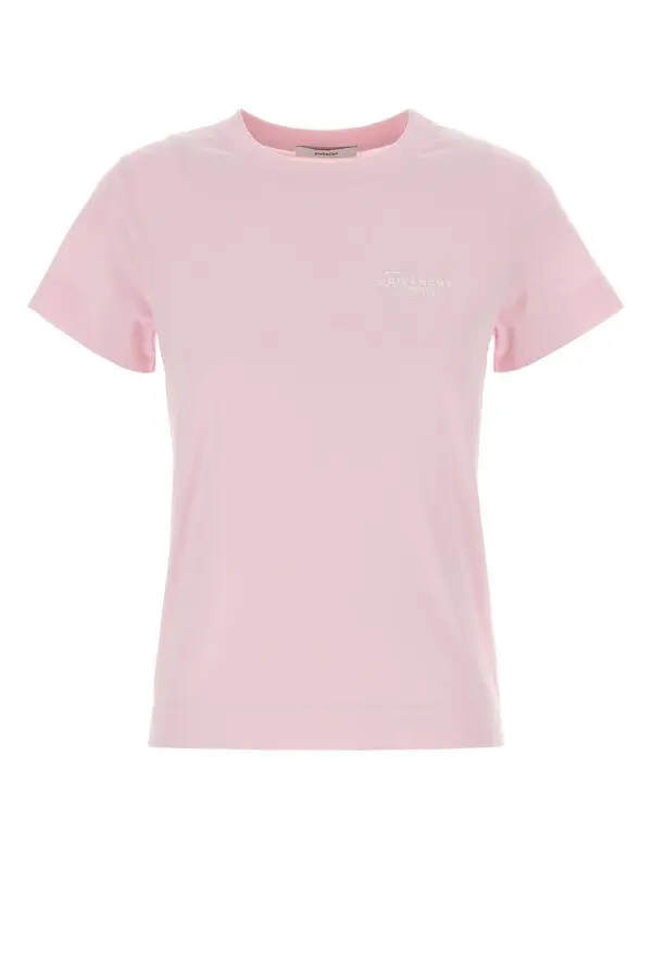 Givenchy Cotton T-shirt With Logo Print - Pink