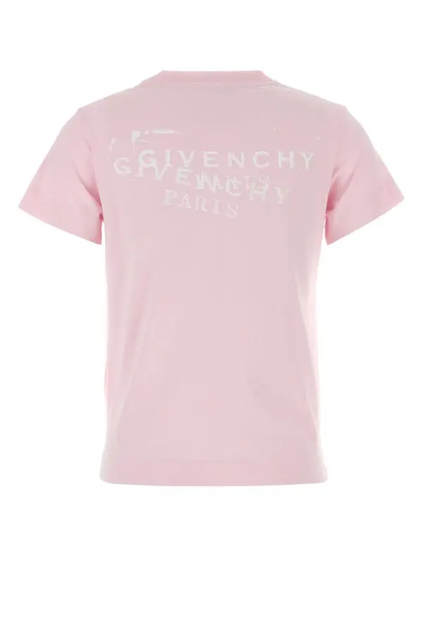 Givenchy Cotton T-shirt With Logo Print - Pink