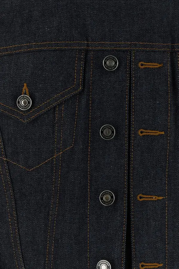 Givenchy Denim Jacket With Balloon Sleeves - Blue