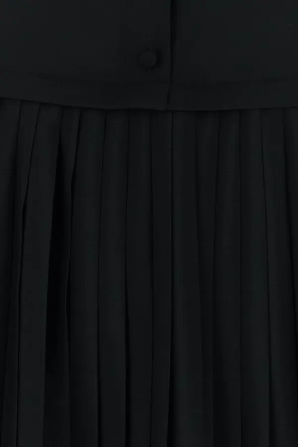 Versace Crepe Mini Dress With Detachable Scarf