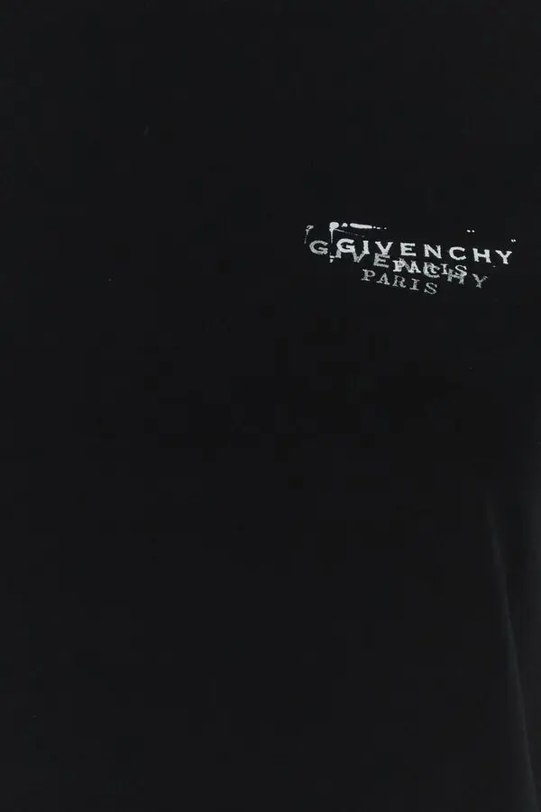 Givenchy Cotton T-shirt With Stamp Print - Black