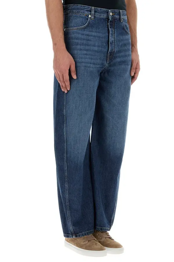 Givenchy Pure Cotton Stonewashed Denim Jeans - Blue