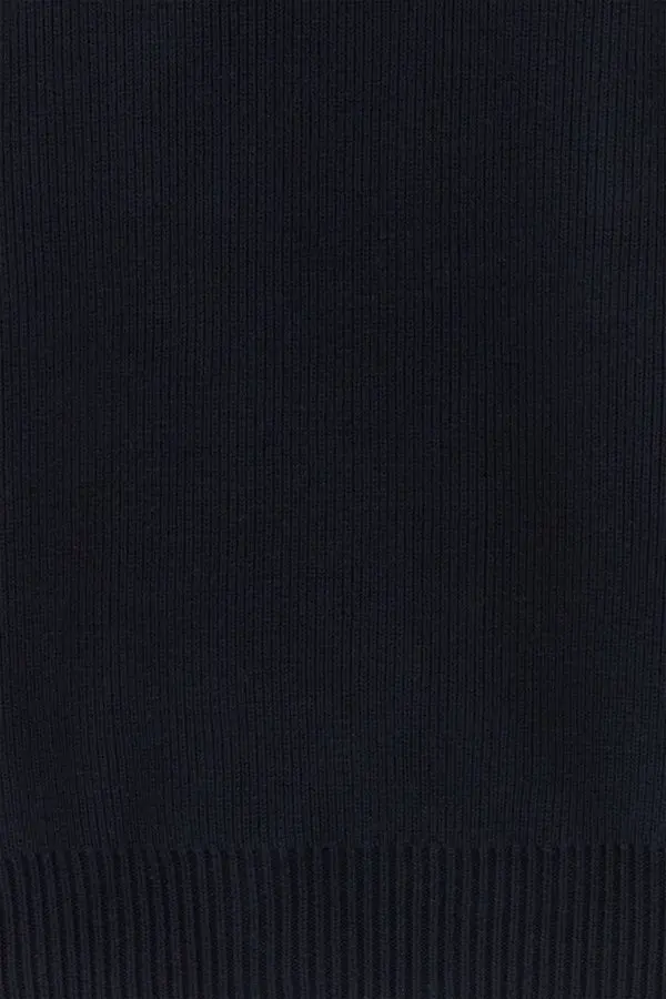 GOLDEN GOOSE Dark Stretch Cotton Blend Sweater With Star Embellishment