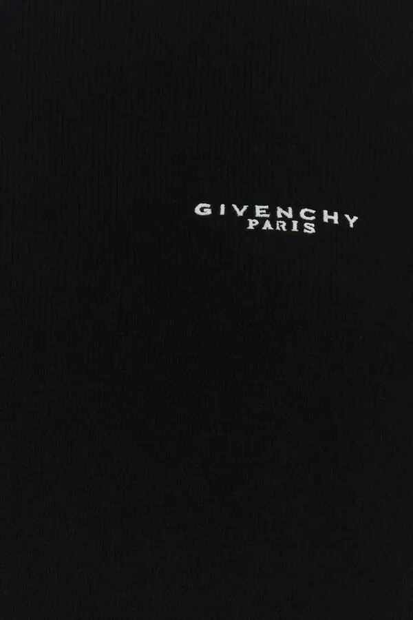 Givenchy Wool Blend Sweater With Embroidered Logo - Black