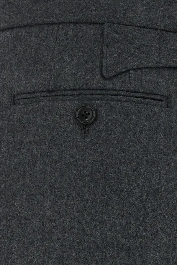 Thom Browne Graphite Wool Bermuda Shorts