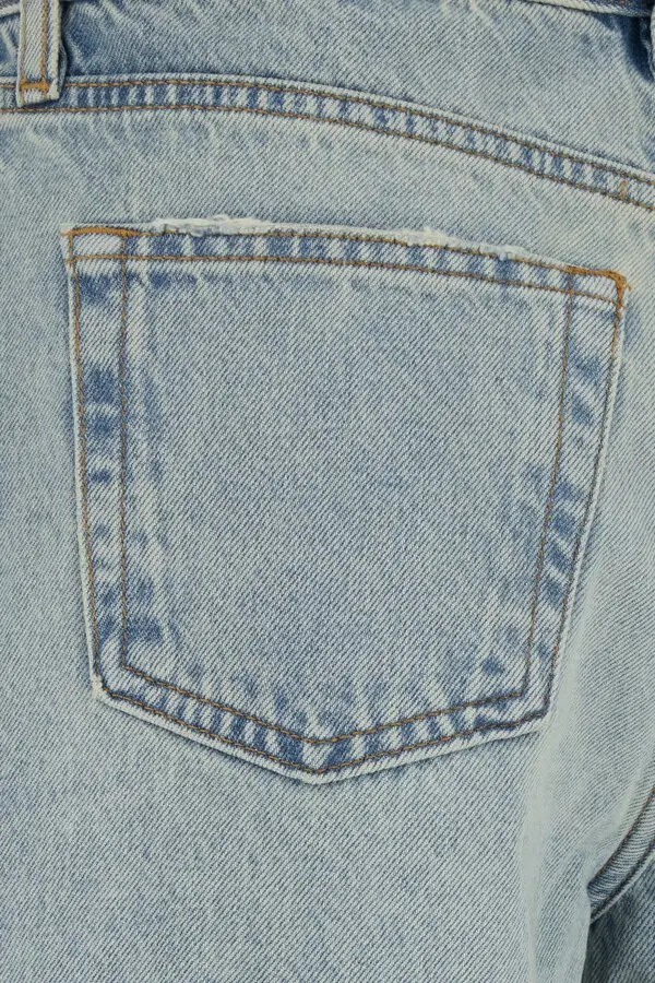 ANINE BING Stonewashed Distressed Denim Jeans - Blue