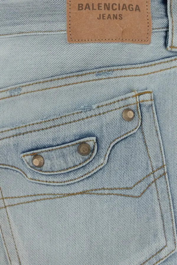Balenciaga Denim Mini Skirt - Blue