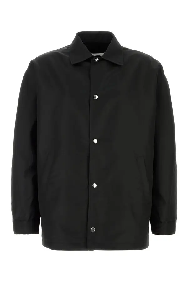 Givenchy Polyester Jacket With Embroidered Logo - Black