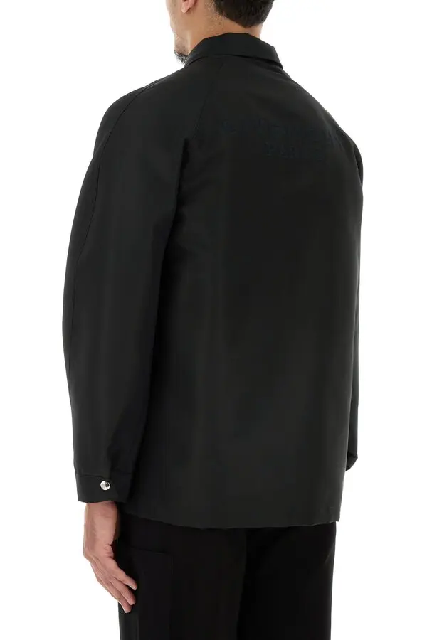 Givenchy Polyester Jacket With Embroidered Logo - Black