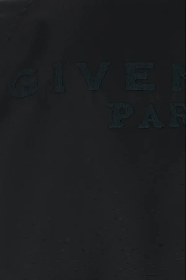 Givenchy Polyester Jacket With Embroidered Logo - Black