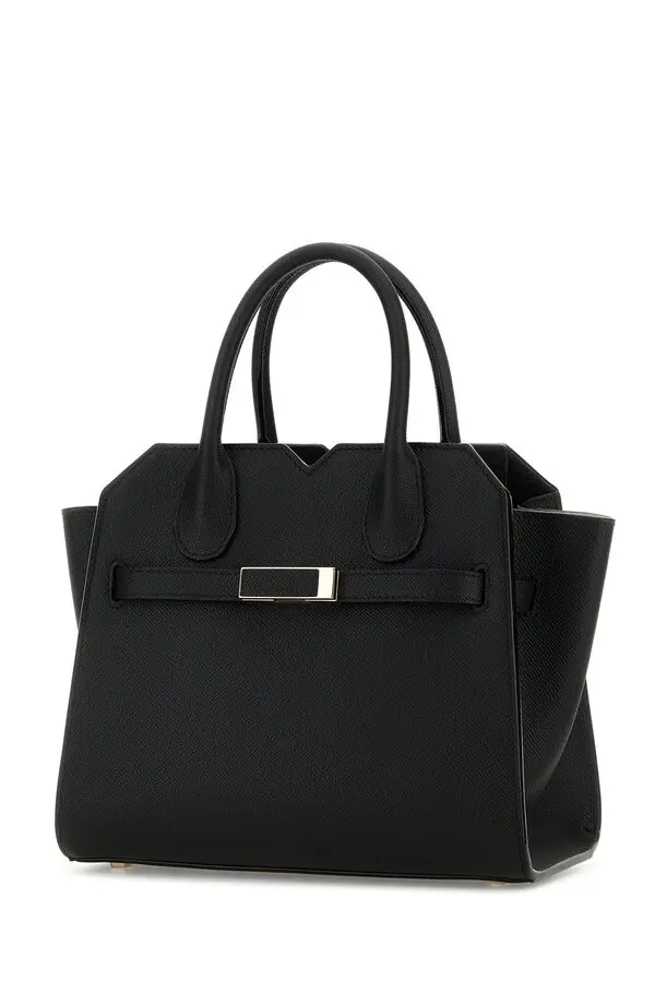 VALEXTRA Leather Handbag - Black