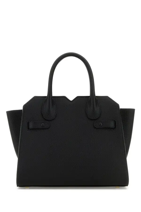 VALEXTRA Leather Handbag - Black