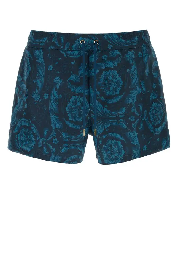Versace Printed Polyester Swimming Shorts