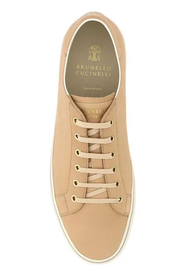 Brunello Cucinelli Leather Lace-up Sneakers