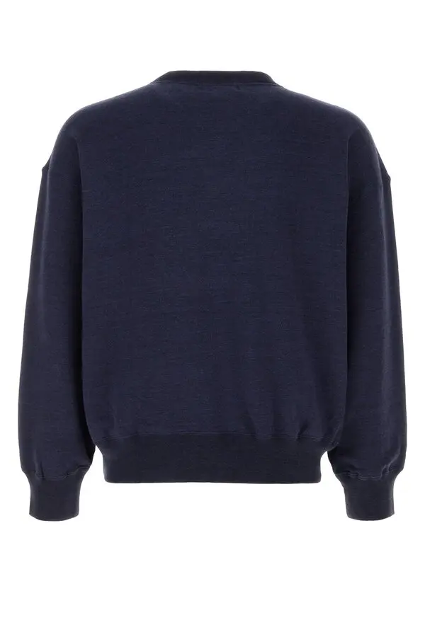 A BATHING APE Oversize Cotton Sweatshirt With Flocked Logo