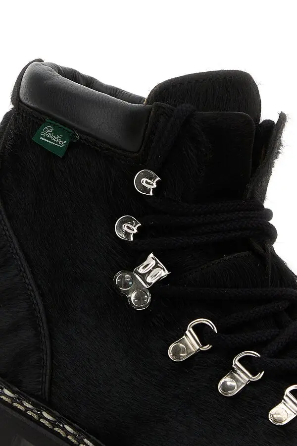 Junya Watanabe Calf Hair X Paraboot Lace-up Ankle Boots