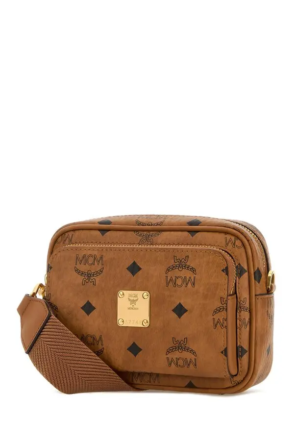 Mcm Visetos Print Coated Canvas Crossbody Bag - White