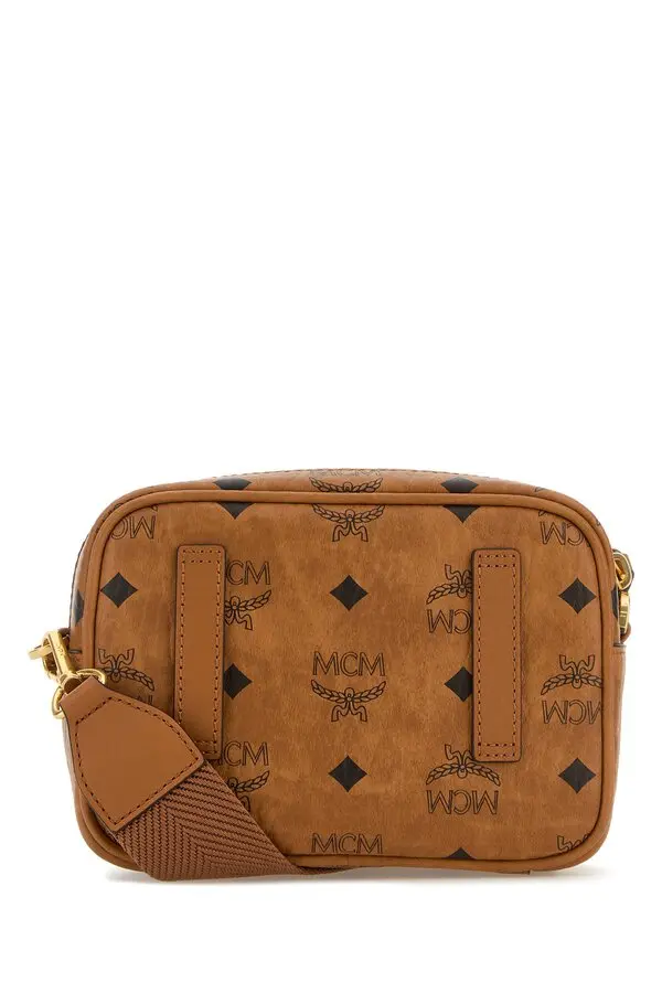 Mcm Visetos Print Coated Canvas Crossbody Bag - White