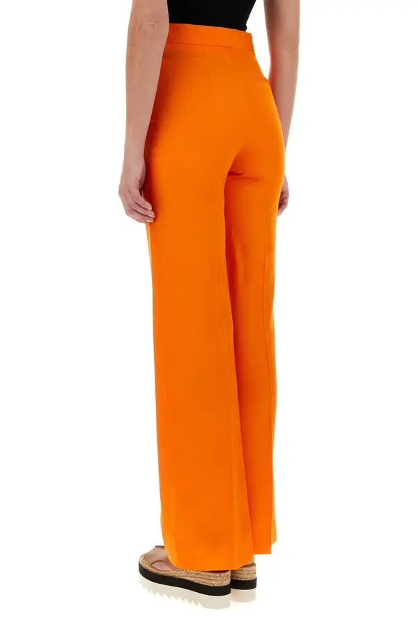 Stella McCartney Fluo Viscose Wide-leg Pants