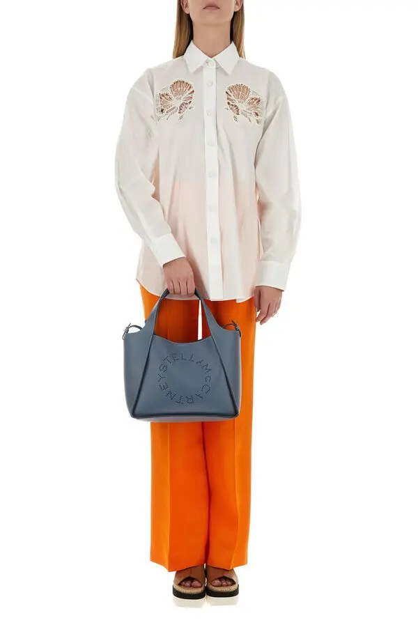 Stella McCartney Fluo Viscose Wide-leg Pants