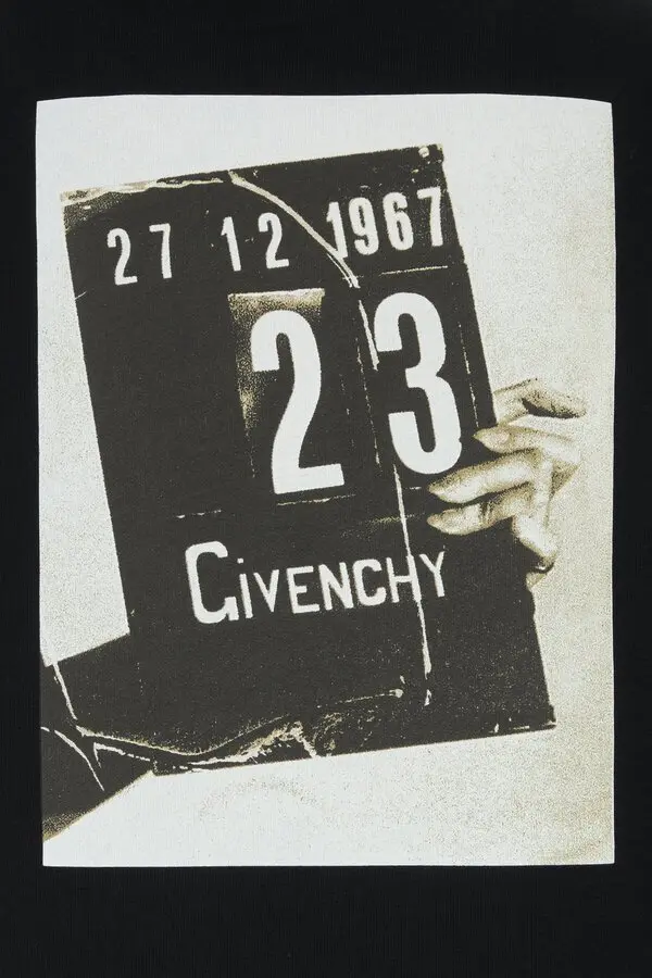 Givenchy Cotton Sweatshirt With Graphic Print - Black