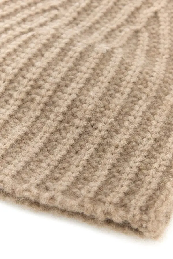 THE ROW Ribbed Cashmere Beanie Hat
