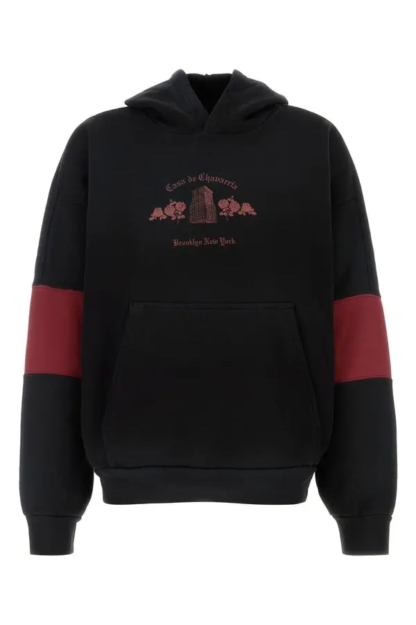 WILLY CHAVARRIA Oversized Cotton Sweatshirt With Casa De Chavarria Print