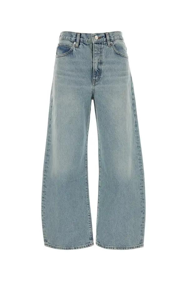 FRAME The Bow Wide-leg Jeans - Blue