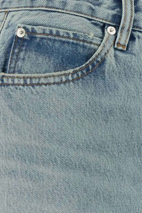 FRAME The Bow Wide-leg Jeans - Blue