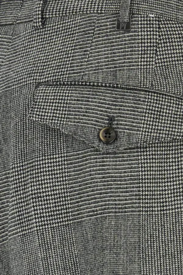 PT TORINO Embroidered Stretch Wool Blend Trousers