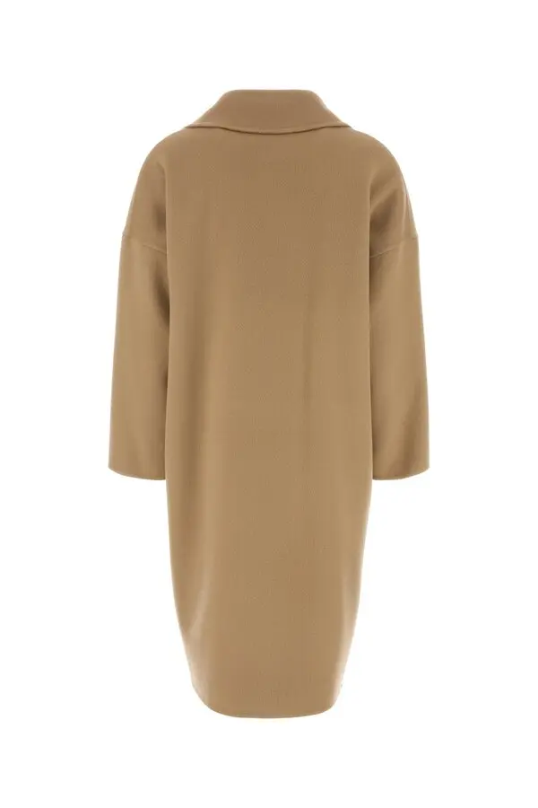 AFTERCOAT Camel Wool Blend Coat - Light Brown
