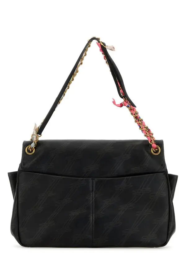 Balenciaga Printed Leather Medium Darling Shoulder Bag - White
