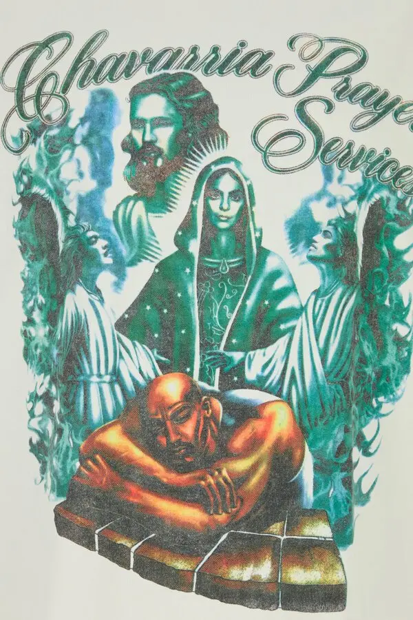 WILLY CHAVARRIA Cotton Oversize Chavarria Prayer Services T-shirt