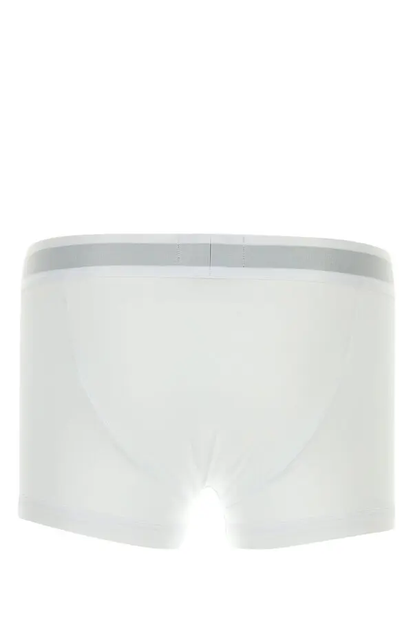 Emporio Armani Stretch Cotton Boxer - White