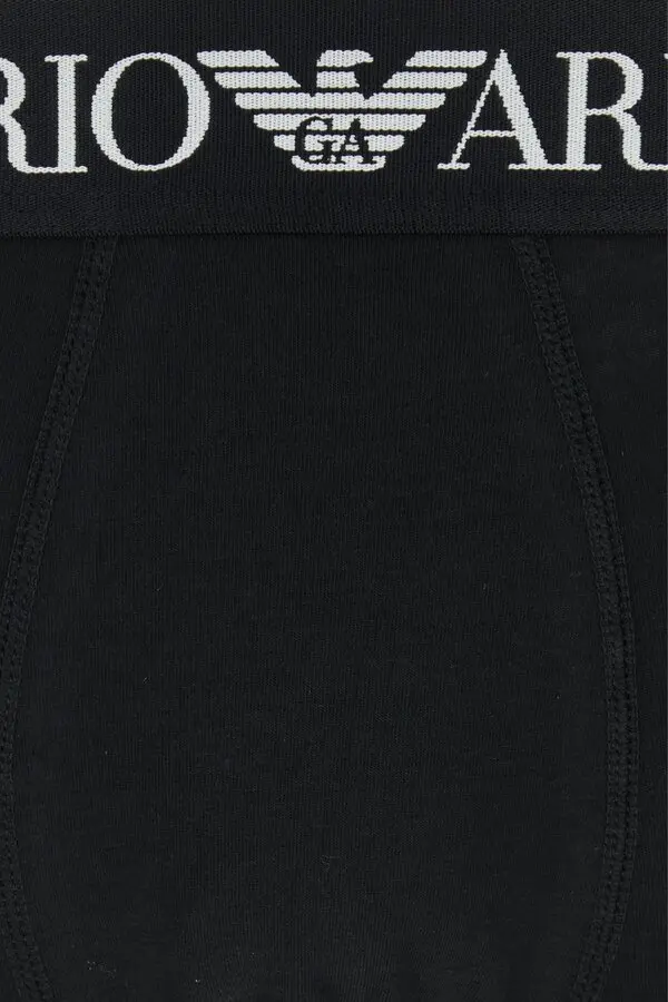Emporio Armani Stretch Cotton Boxer - Black