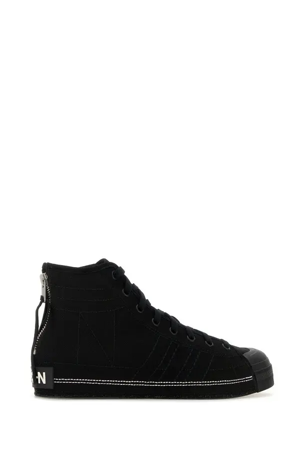Y-3 YOHJI YAMAMOTO ADIDAS Y-3 Yamamoto Canvas High-top Sneakers With Zip Detail