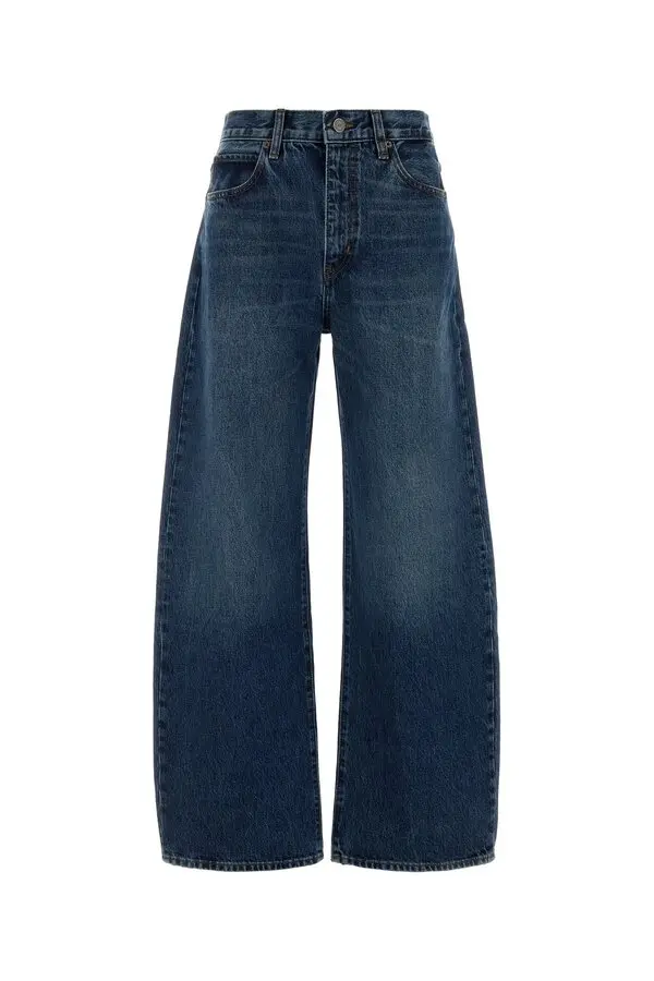 FRAME The Bow Wide-leg Jeans - Blue