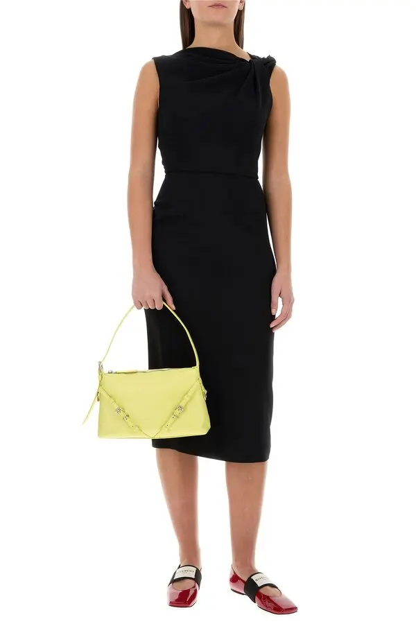 Givenchy Leather Mini Voyou Shoulder Bag - Yellow