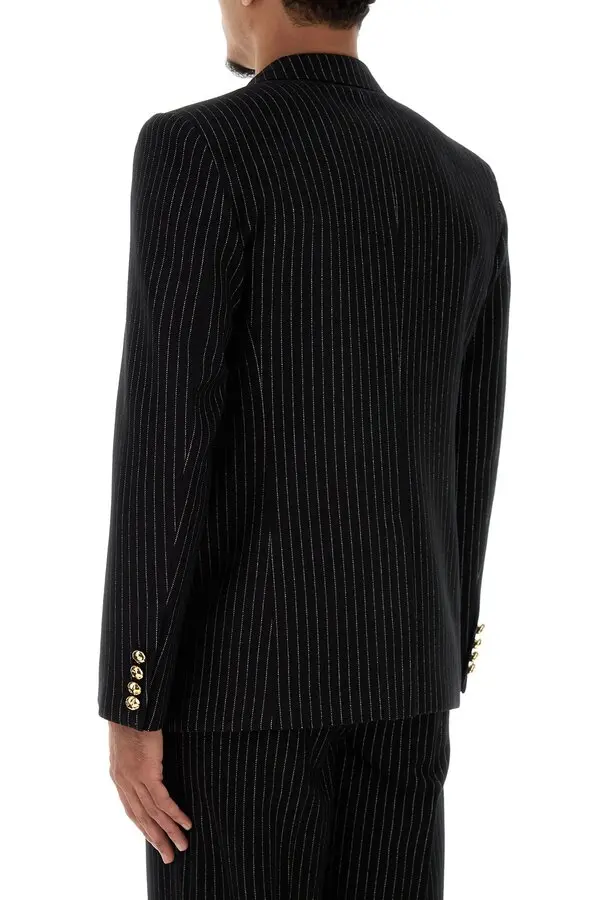 Valentino Garavani Embroidered Wool Blend Blazer