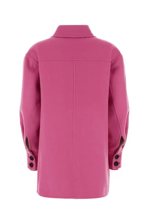 AFTERCOAT Wool And Cashmere Blend Coat - Pink