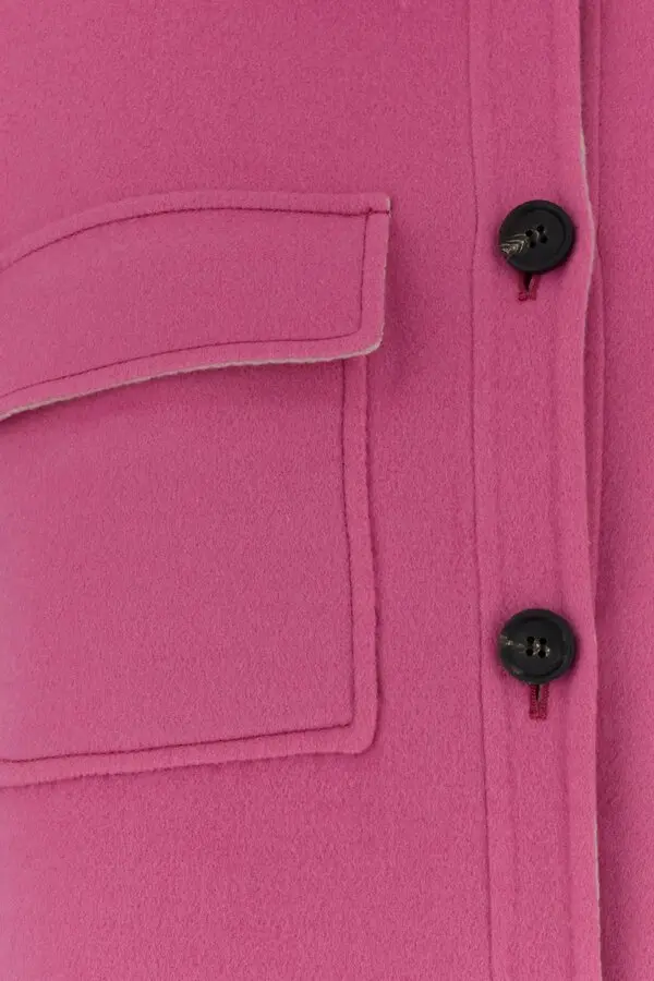 AFTERCOAT Wool And Cashmere Blend Coat - Pink