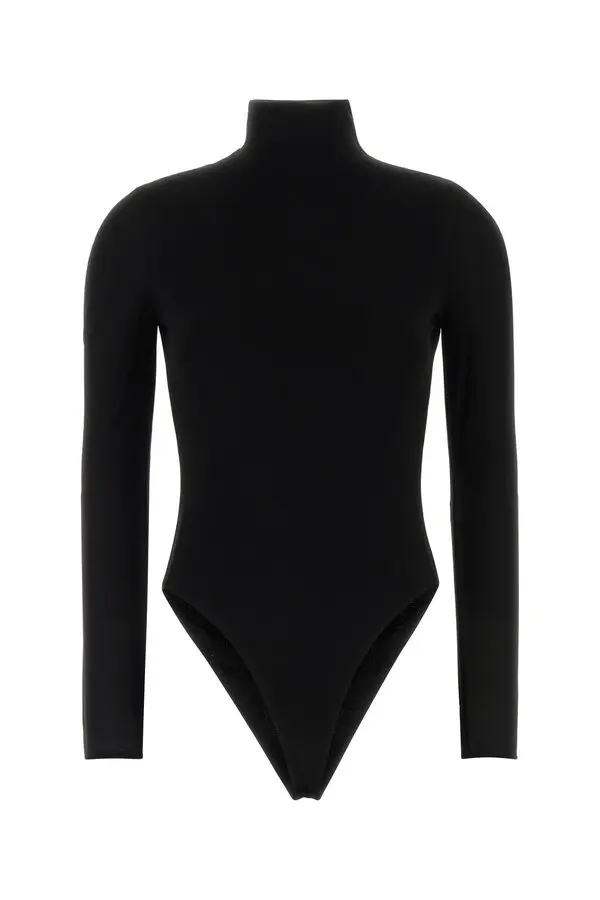 Alaïa Viscose Bodysuit With Heart-shaped Back Opening
