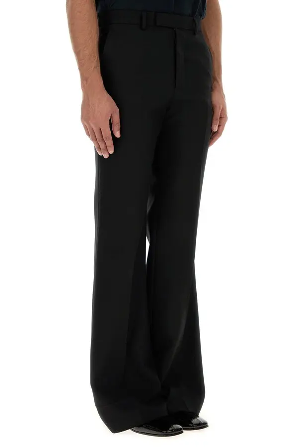 Valentino Garavani Tailored Polyester Blend Flare Trousers - Black