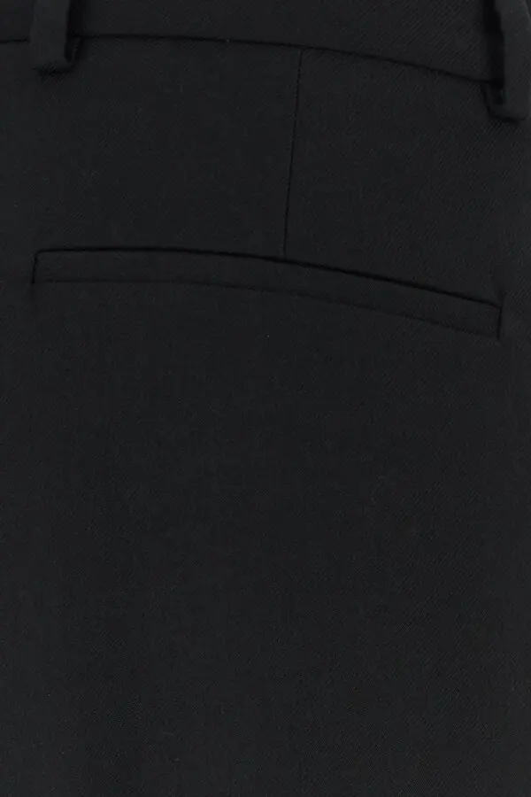Valentino Garavani Tailored Polyester Blend Flare Trousers - Black