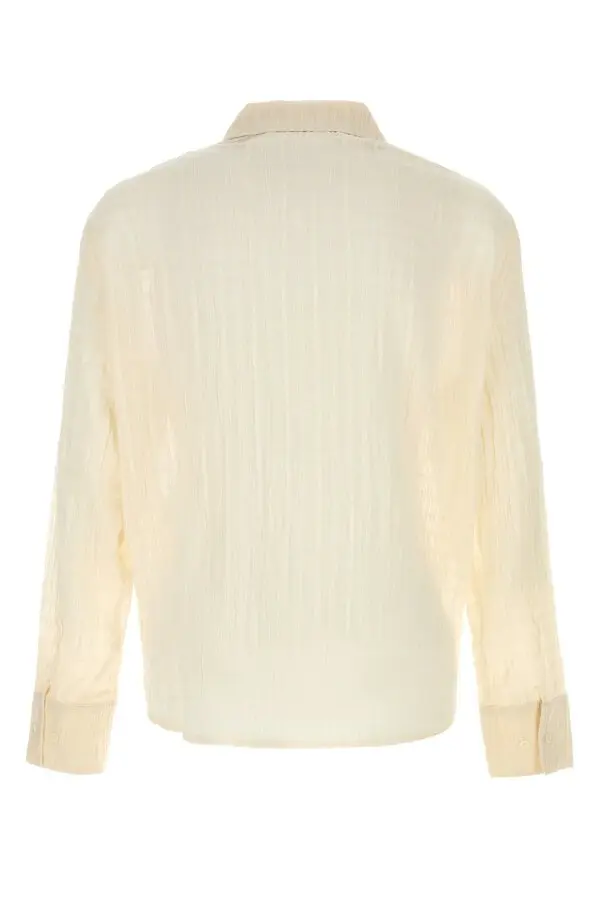 Séfr Cream Cotton Ignacio Shirt - Yellow