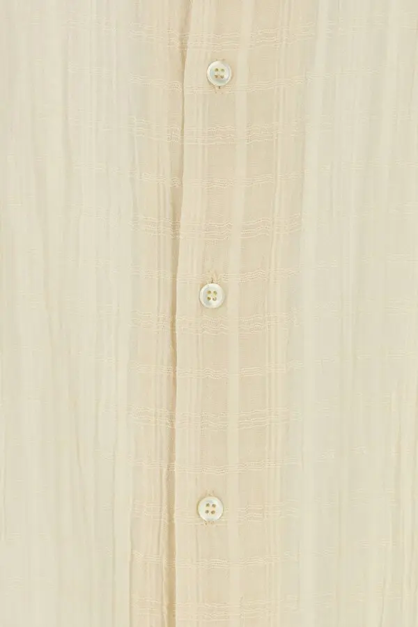 Séfr Cream Cotton Ignacio Shirt - Yellow