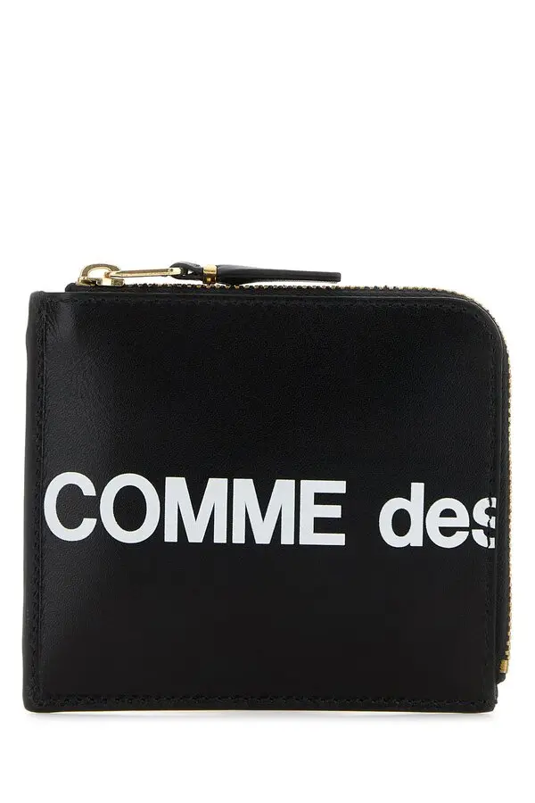 Comme Des Garçons Leather Coin Case - Black