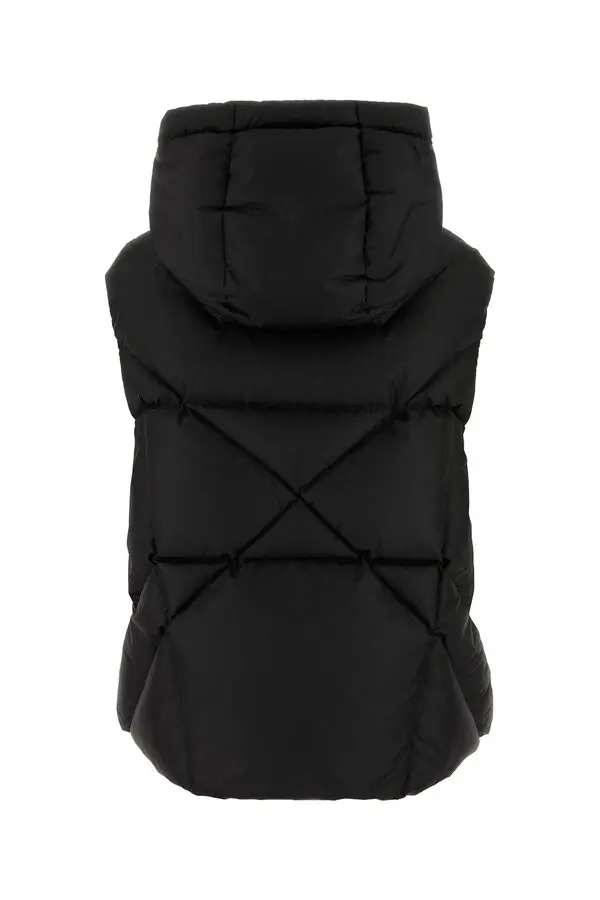 Khrisjoy Quilted Hooded Sleeveless Down Jacket