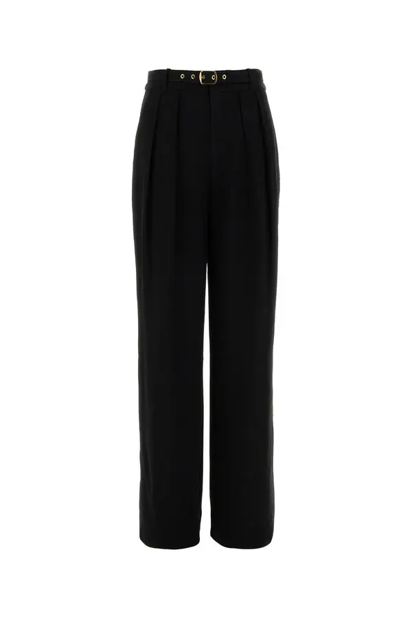 Zimmermann Viscose Pants With Lace Inserts
