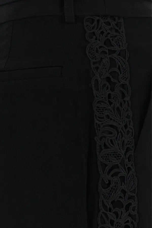 Zimmermann Viscose Pants With Lace Inserts